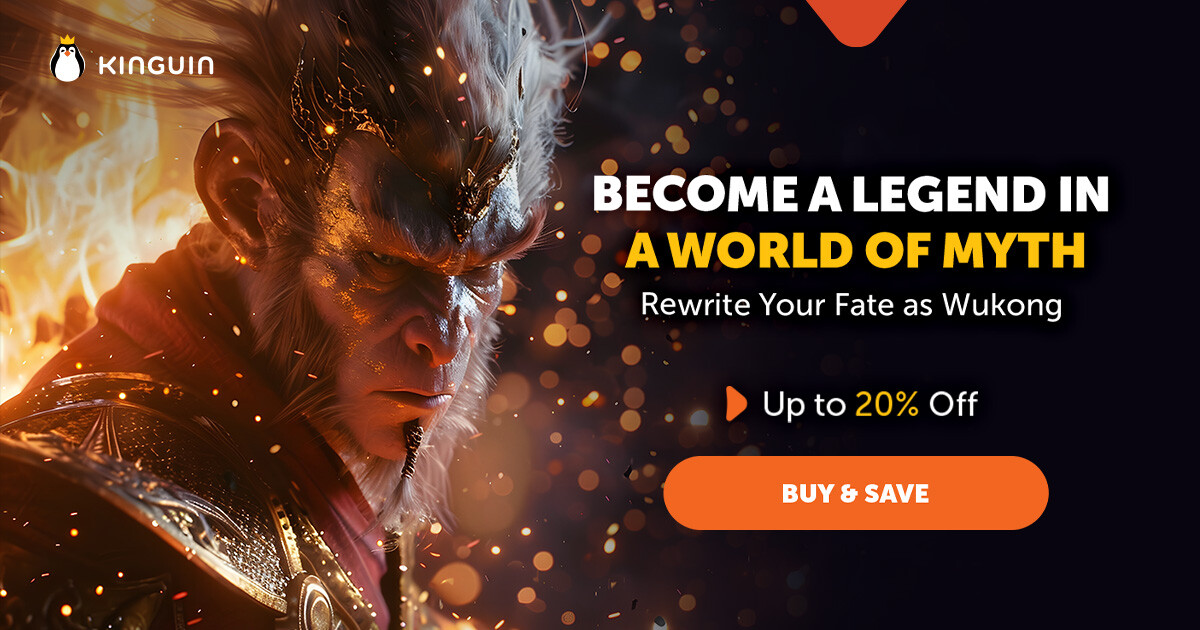 Kinguin | Up to 20% Off Black Myth: Wukong – Forge Your Legendary Path