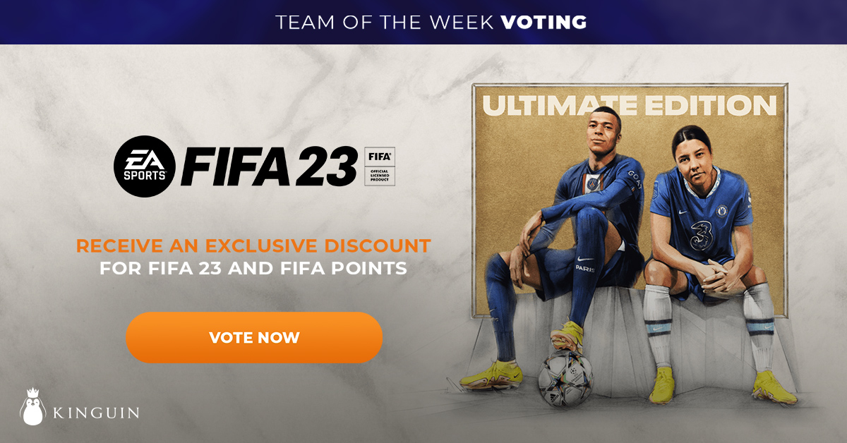 FIFA 23 | Get cheap PC, XBOX, PSN keys at Kinguin with fast delivery